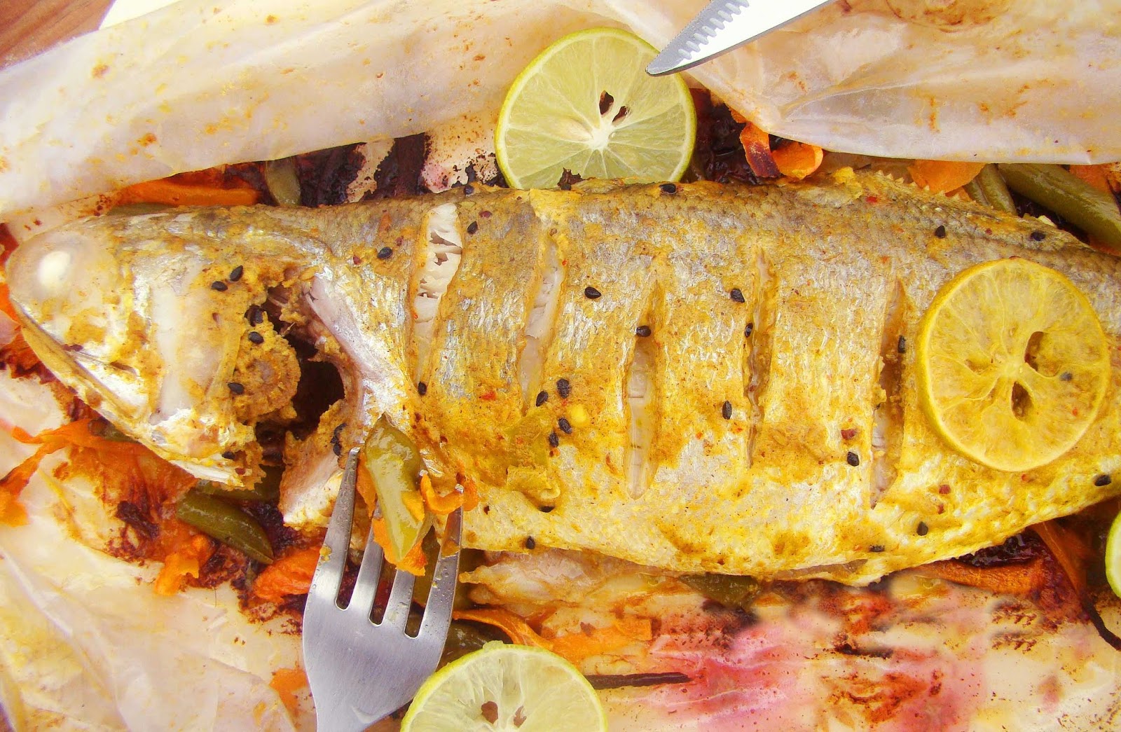 The Tale of a Salted Soul: Gurjali Fish En Papillote