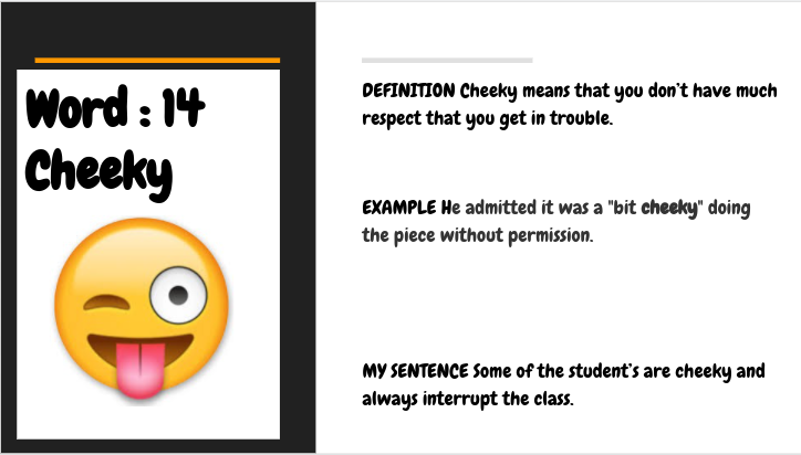 Renz@Hornby High School : What is (Cheeky)