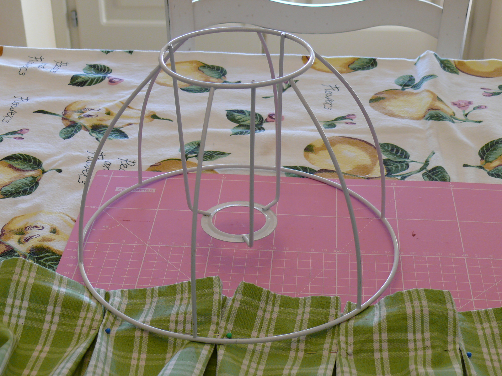 In punta d'ago: Tutorial paralume country con rouche