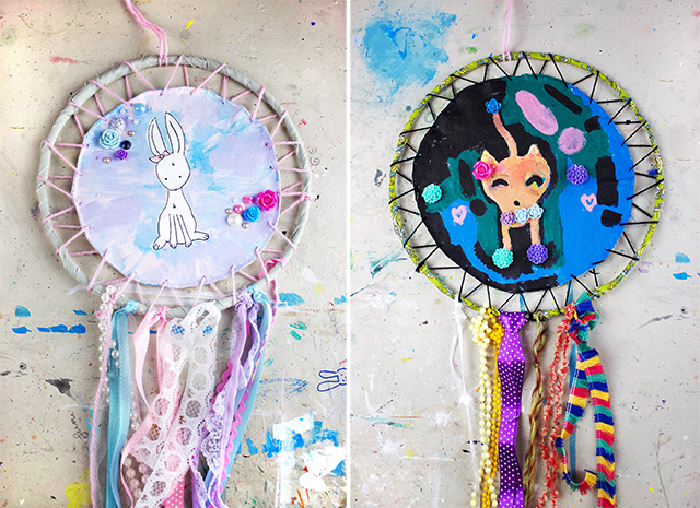Jules Madden: Kids Craft Project: Painted Dream Catchers