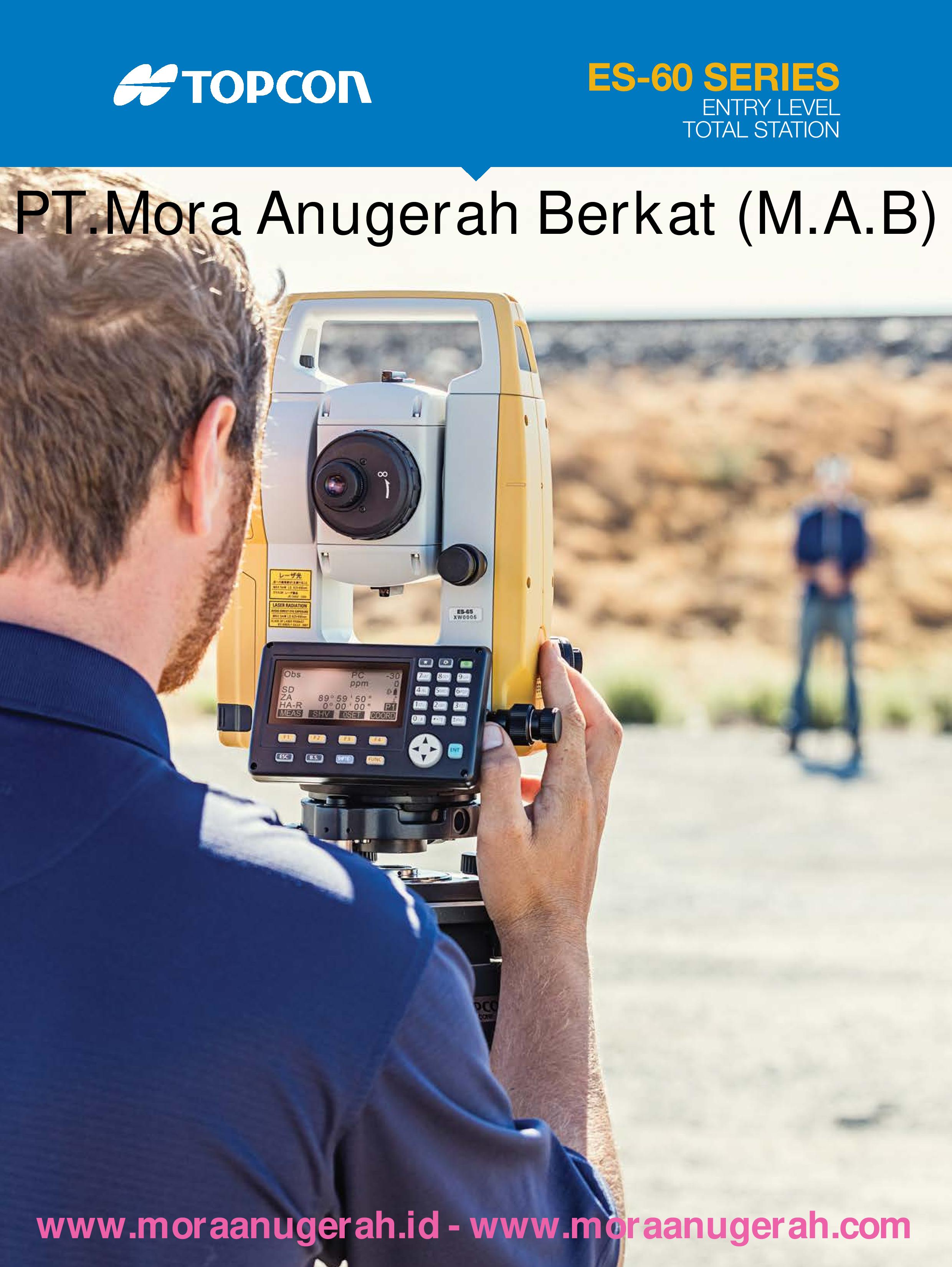 Topcon Total Station Refrectorless ES-60 Series Catalog