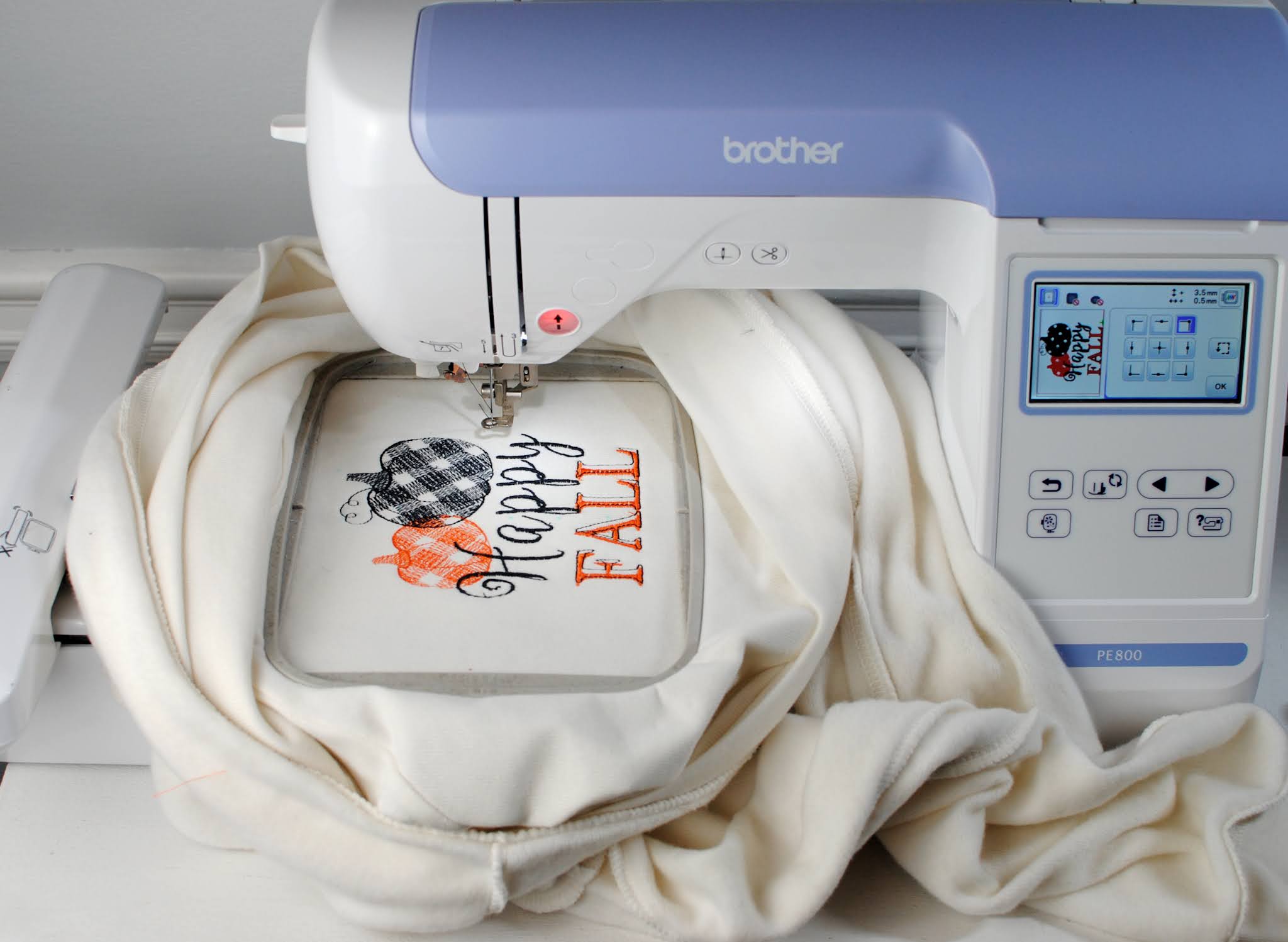 Trash To Couture: How to Machine Embroider a Sweatshirt