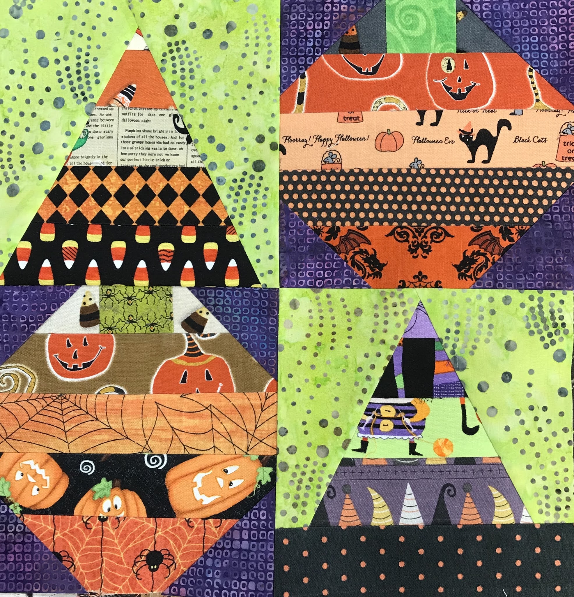 Textile Time Travels: Quilt Block Mania Halloween Blocks Galore