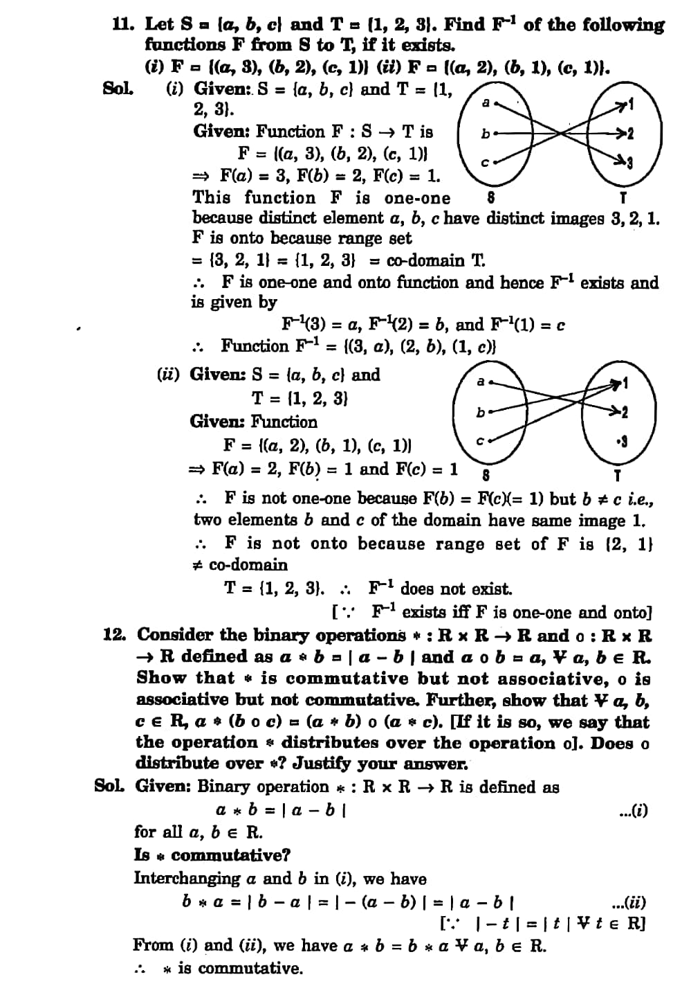 Relations and functions class 12 math - Studypur