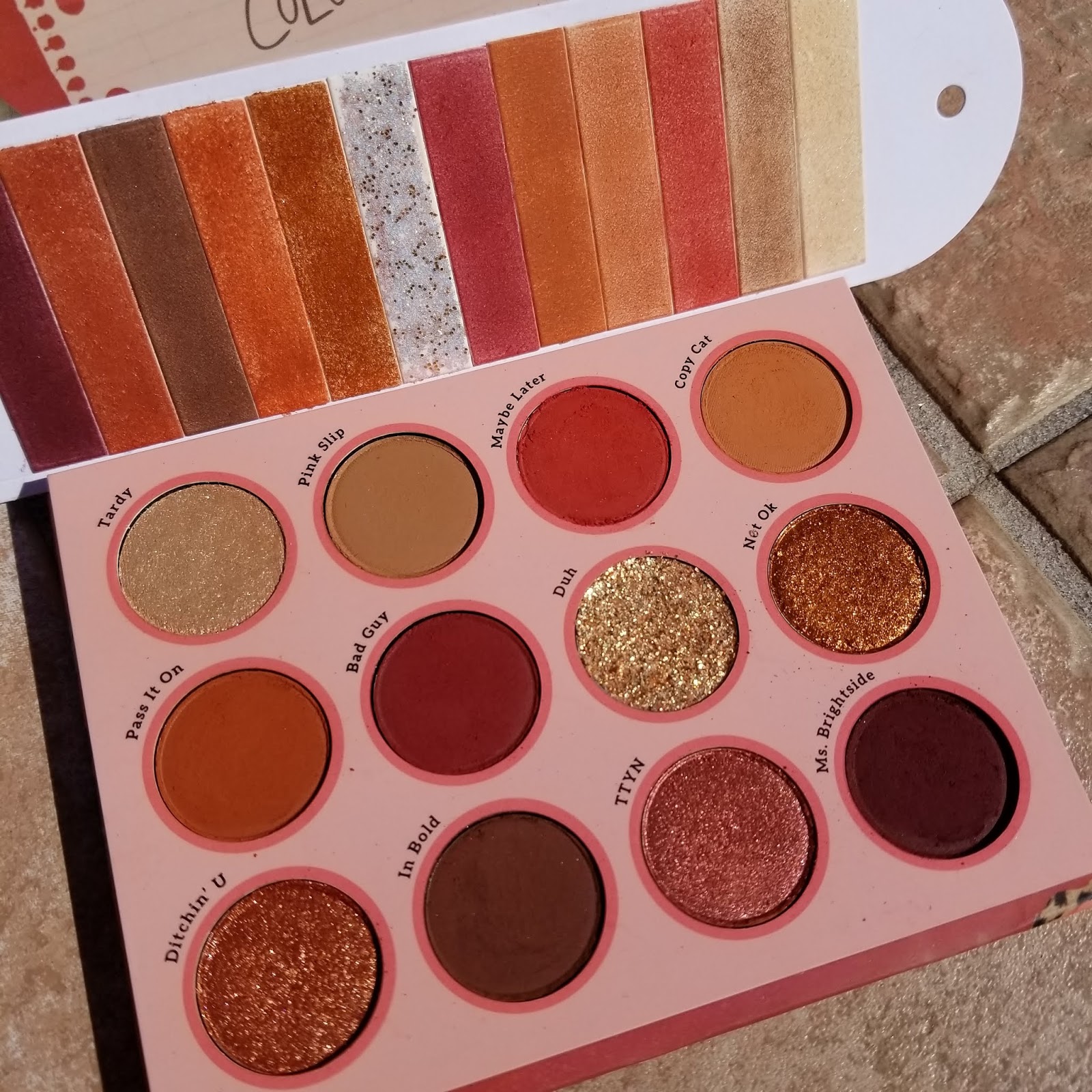 Colourpop Whatever Palette Swatches