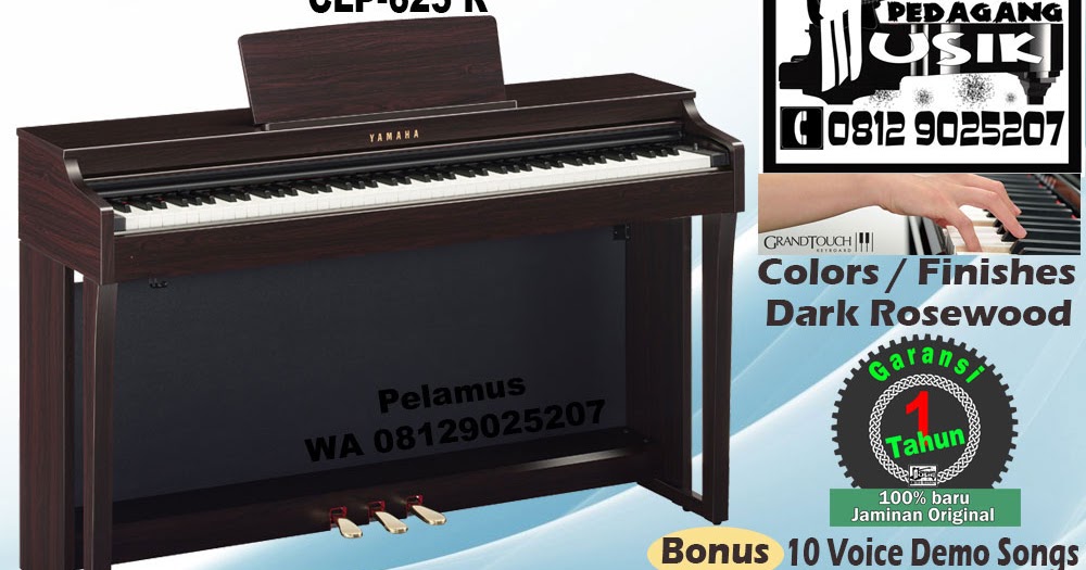 JUAL YAMAHA DIGITAL PIANO CLAVINOVA: CLP SERIES / CLP625-R, CLP-625R, CLP625-R