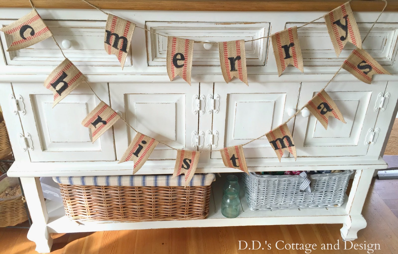 D.D.'s Cottage and Design: Rustic Christmas Banner-How to