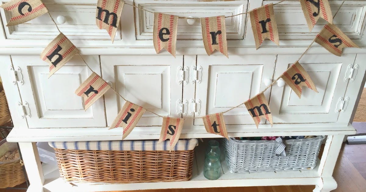 D.D.'s Cottage and Design: Rustic Christmas Banner-How to