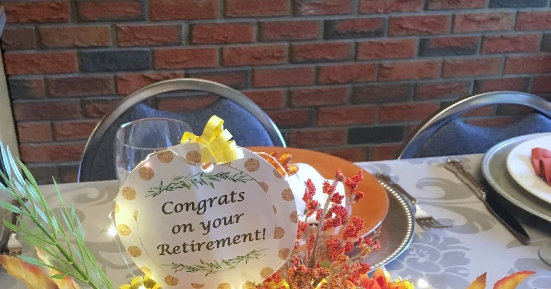 Dining Delight: Fall Retirement Dinner Tablescape - Mine!