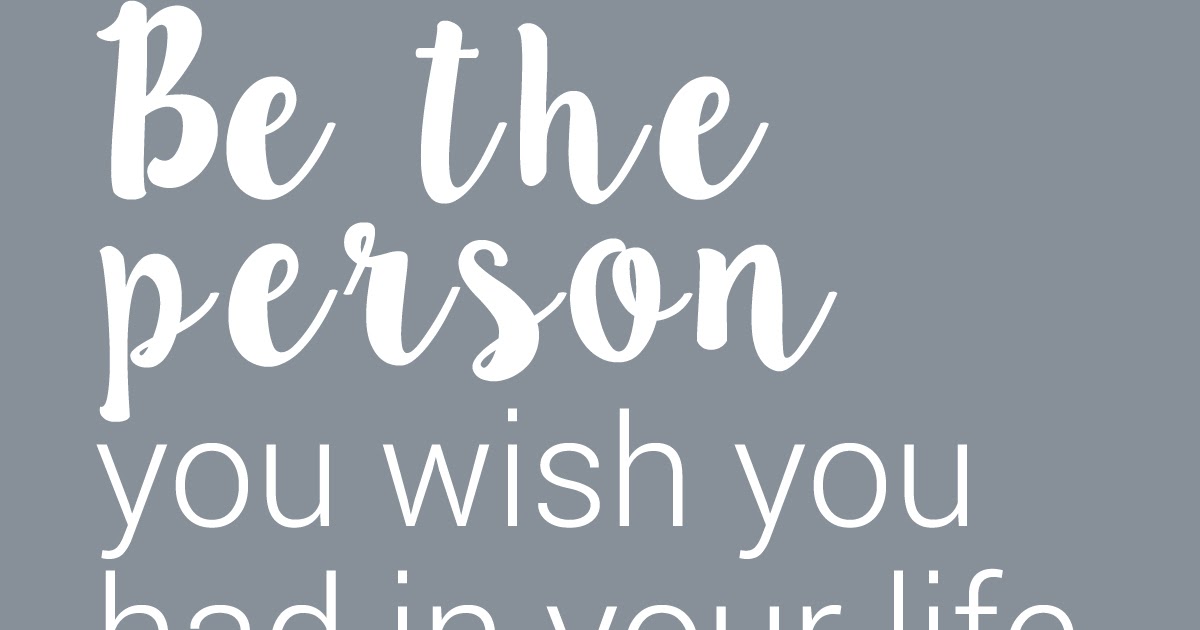 and Spiritually Speaking: Be the Person