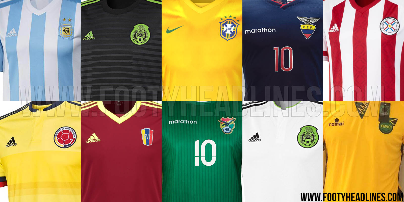 2015 Copa América Kits Overview - Footy Headlines