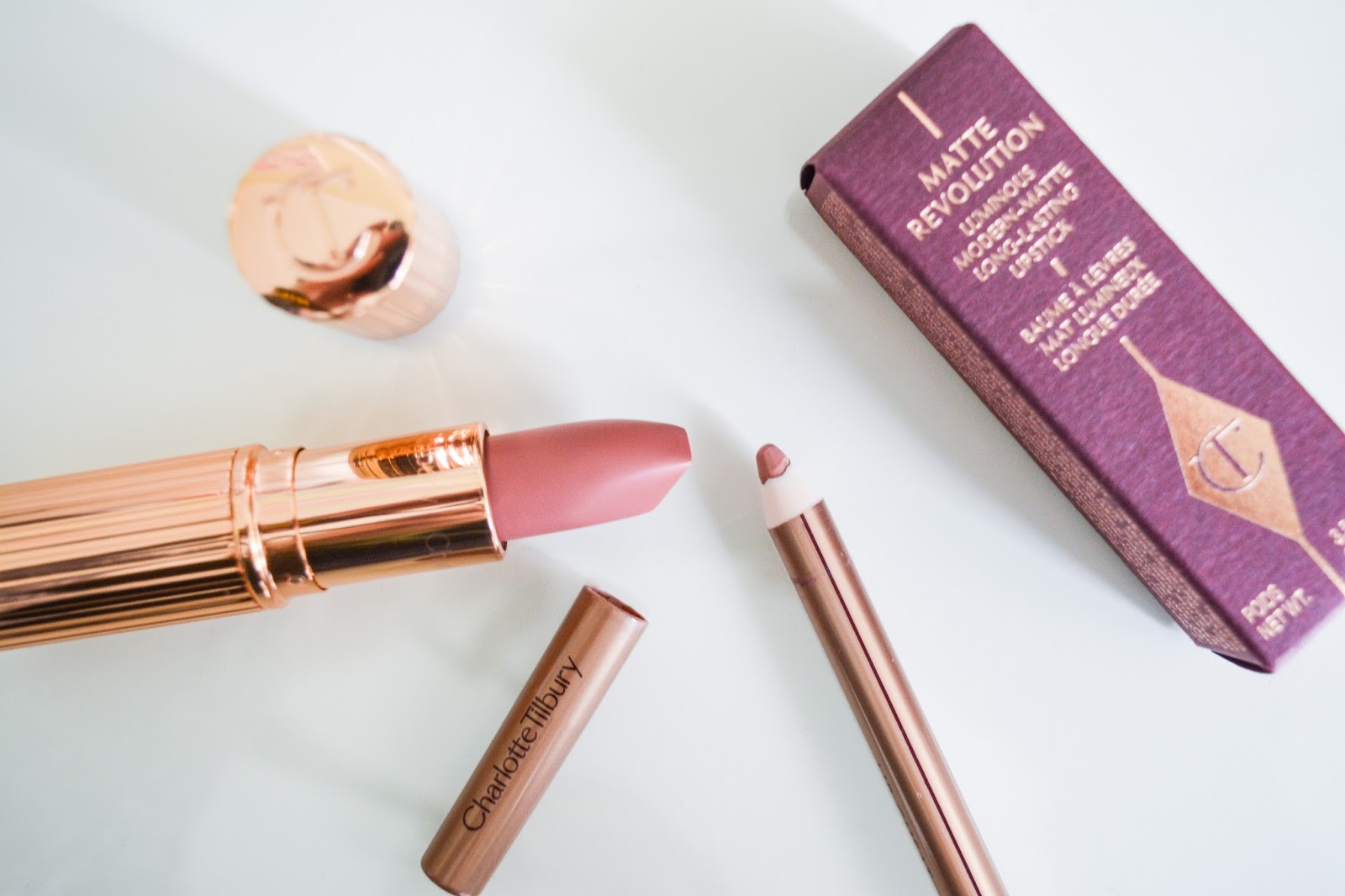 Matte Revolution Lipstick in Pillow Talk - Pink Ivory Makeup