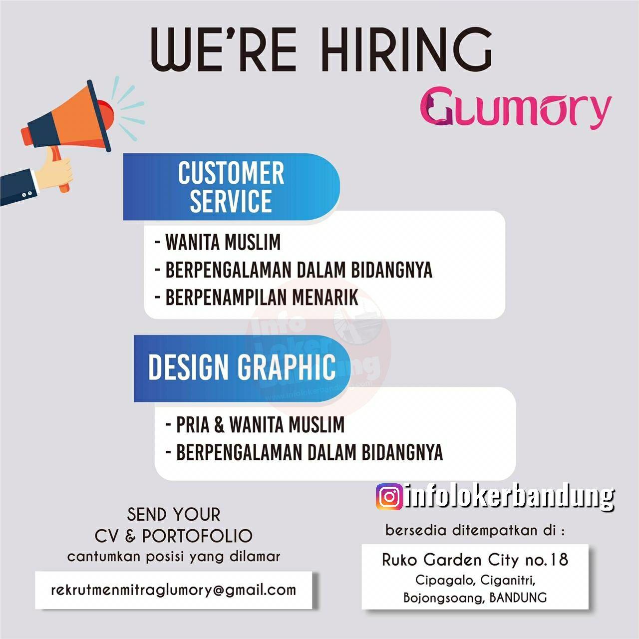 Lowongan Kerja Customer Service & Design Graphic Glumory Bandung ...