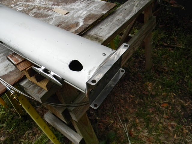 Ericson 25, Oystercatcher: Spars, Mast Hinge, Part 10: Installing Top ...