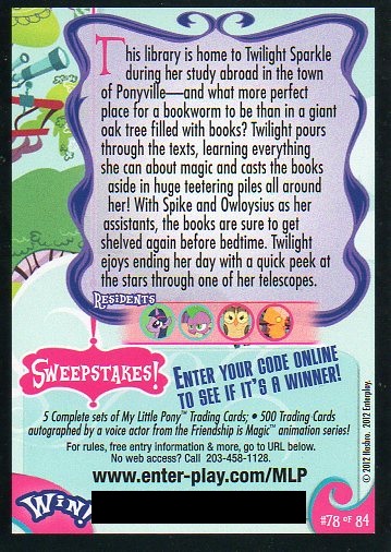 My Little Pony Golden Oaks Library Series 1 Trading Card | MLP Merch