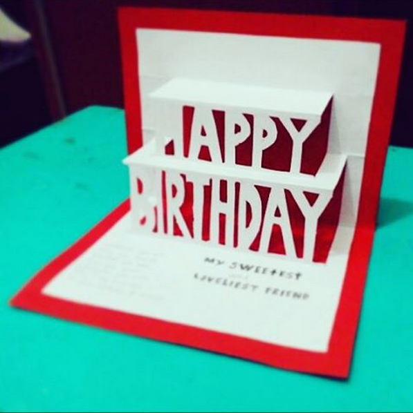 Kartu Ucapan Pop Up 3D | Gift Card Pop Up 3D - HALYANGKUSUKA