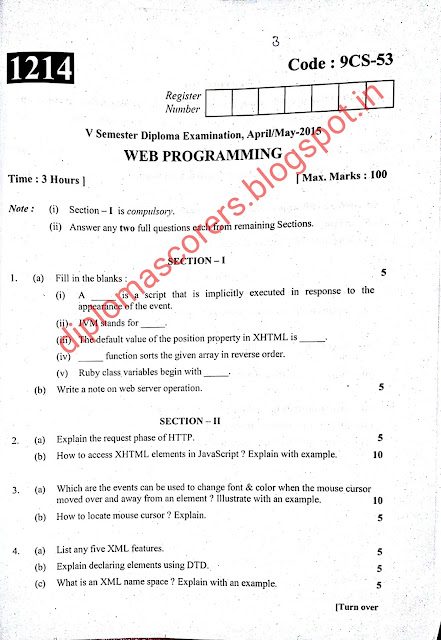STUDENT SPOT(Diploma In Polytechnic Education -Karnataka): Download ...