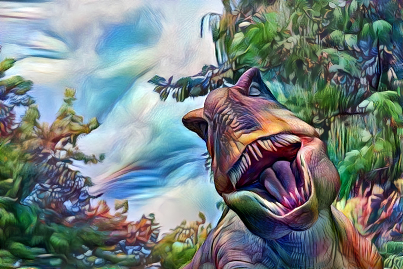 T Rex Tyrannosaurus in Modern Style