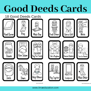 ILMA Education: Printable Good Deeds Cards For Kids Plus Free Colouring