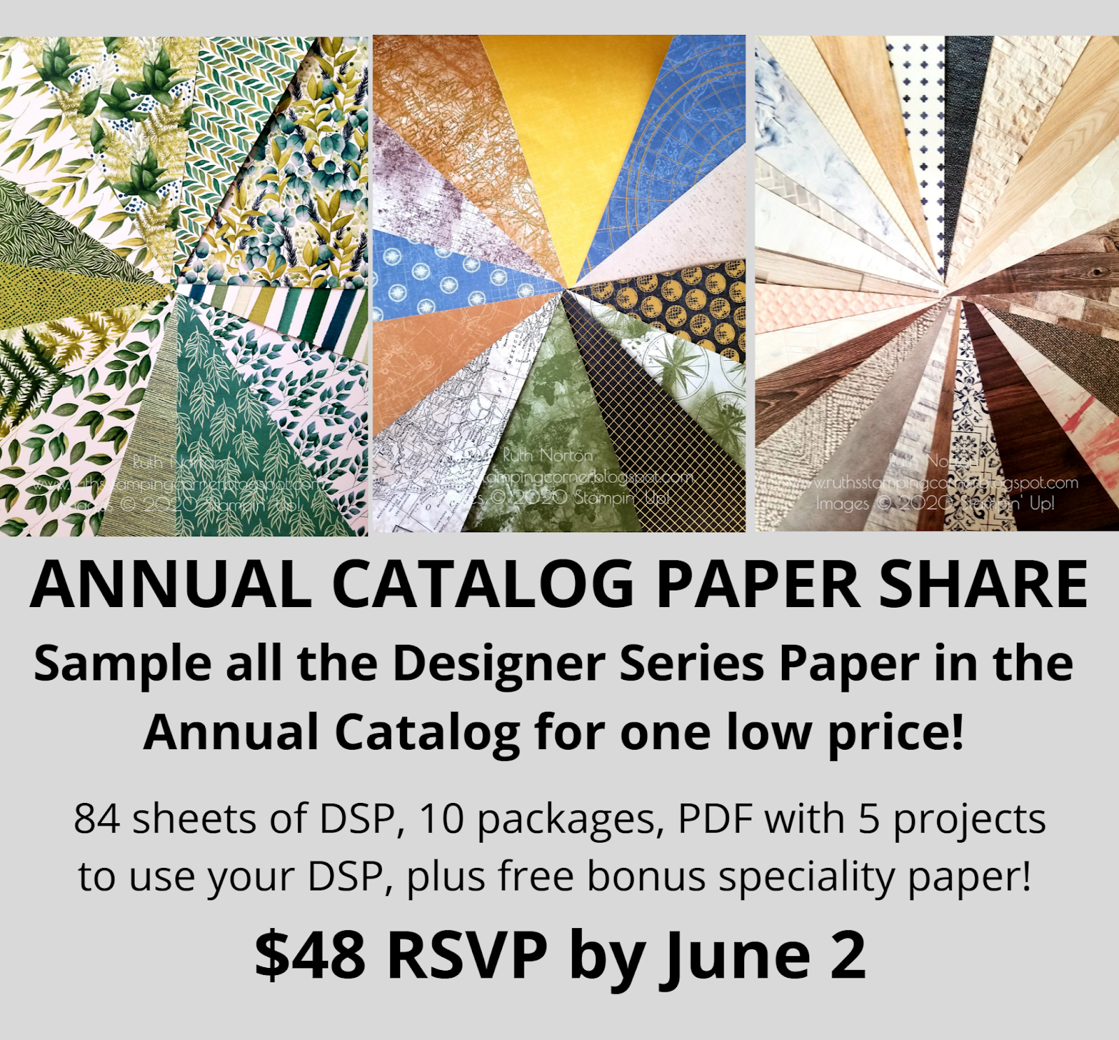 Ruth's Stamping Corner: Annual Catalog Paper Share 2020-2021