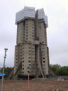 Photographs Of Newcastle: Derwent Tower (Dunston Rocket) Demolition Photos