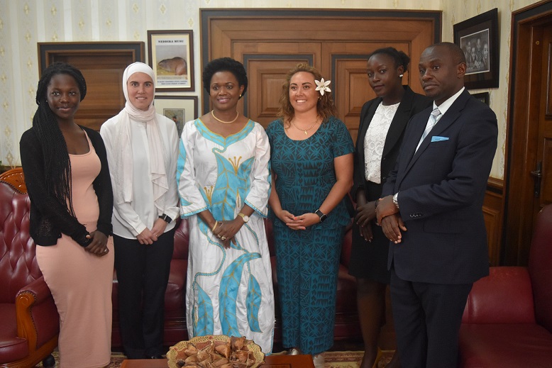 Buganda Queen hosts with heads of International Women Football ...