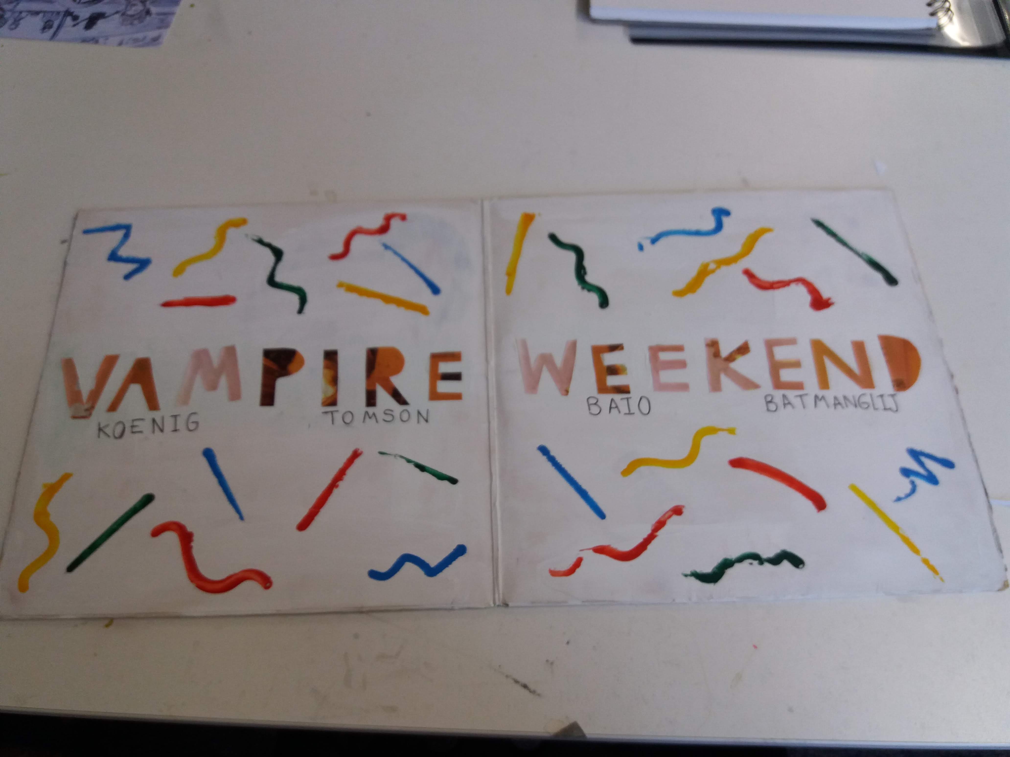 i Before e except after Whiteing : vampire weekend album cover design ...