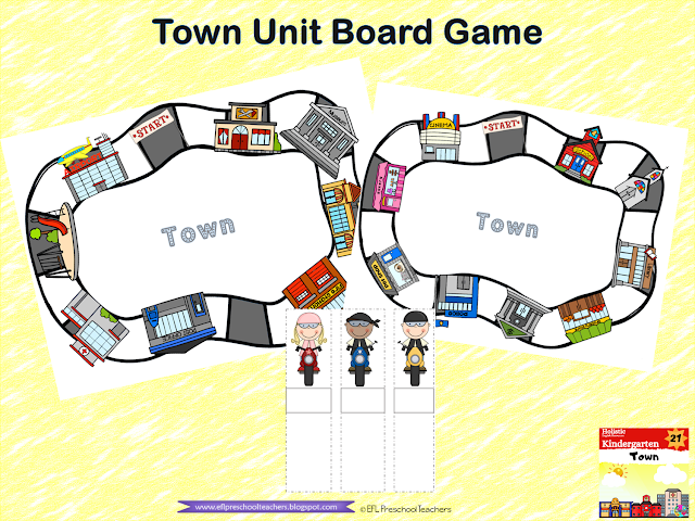 ESL/EFL Preschool Teachers: Town Unit Games for Kindergarten English ...
