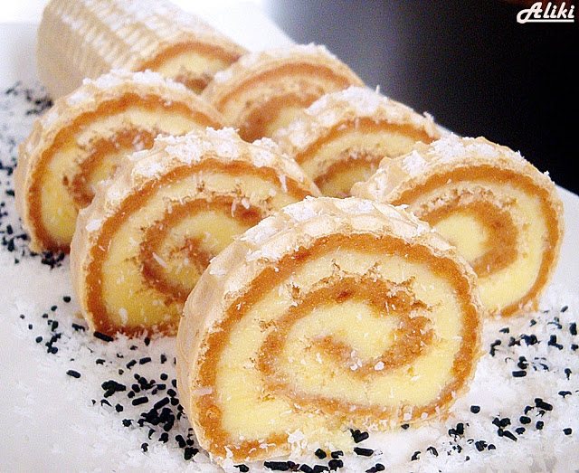 Karamel-kokos rolat oblanda - Mamini recepti