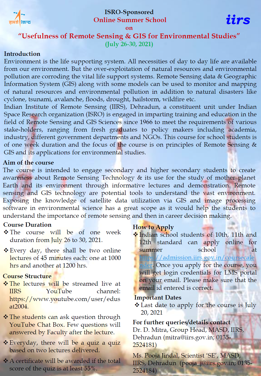 SocialScience4U: Indian Space Research Organisation (ISRO) offering a ...