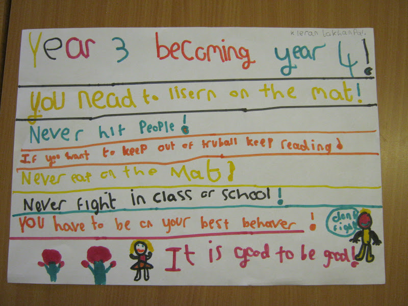 Year 4 blog: Welcome to Year 4 posters
