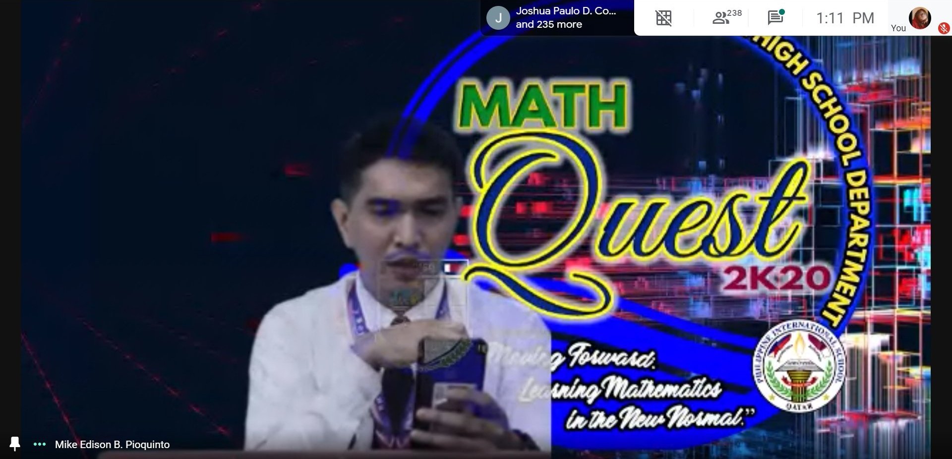 SHS Celebrates Math Day 2020 in the New Normal