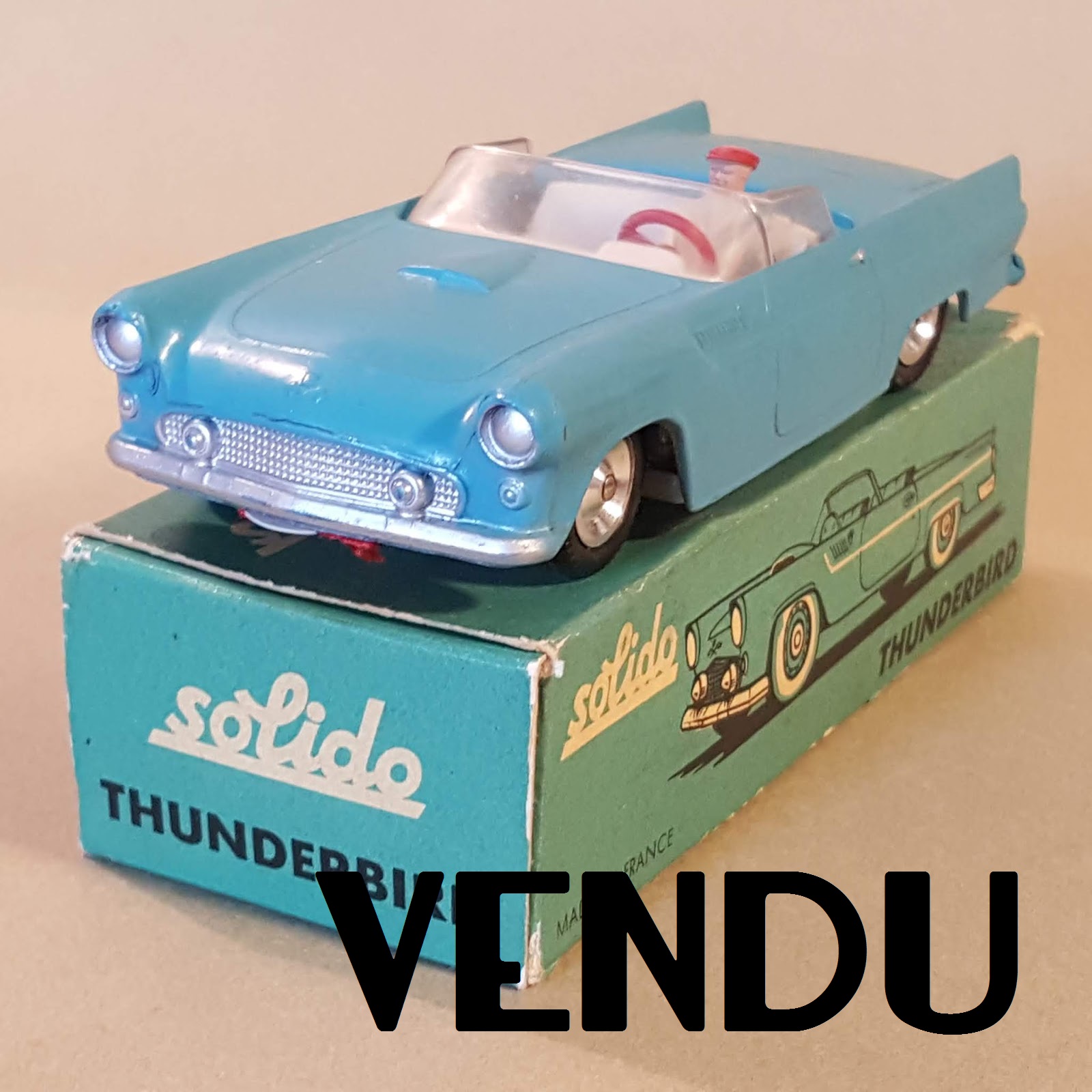 AU JOUET PARISIEN: Solido Modèle n° 113b Ford Thunderbird cabriolet