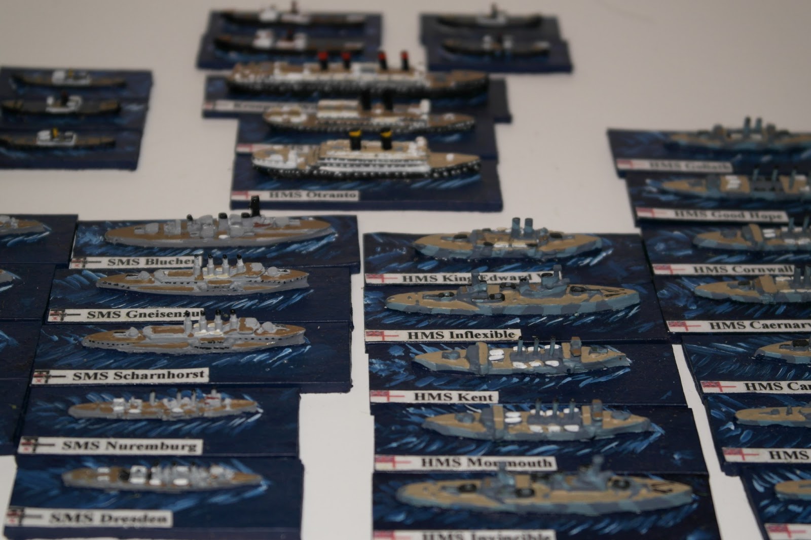 Turbil Miniatures: WWI 1/3000th ships