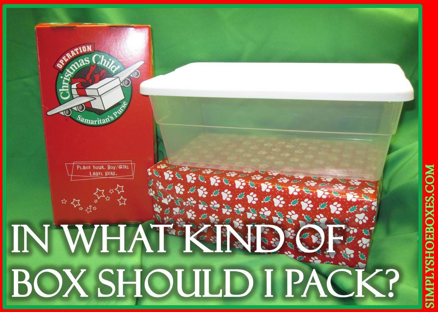 Operation Christmas Child Boxes