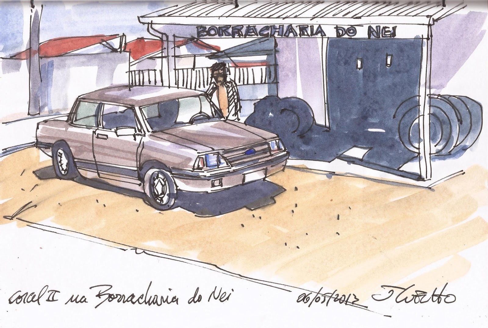 Urban Sketchers Brasil: Ford Corcel II
