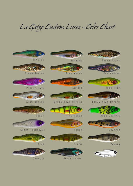 La Gatzo Custom Lures: Current Colorchart