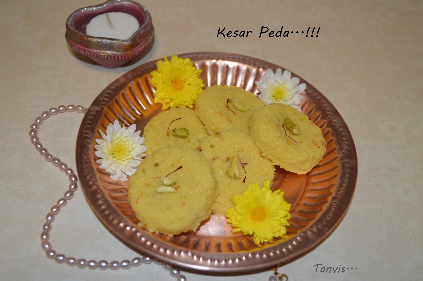Tanvis Kitchen : Kesar Peda Recipe....!!!!!!!