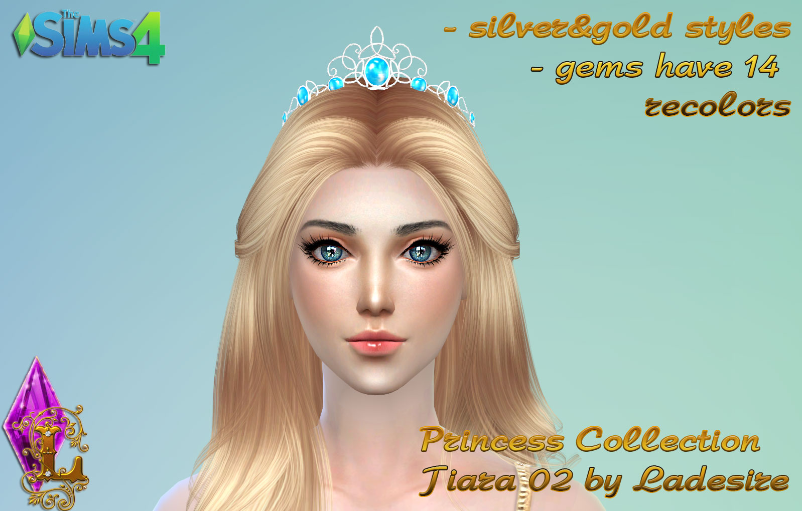 Ladesire's creative corner): TS4 - Princess Collection Tiara 02 by Ladesire