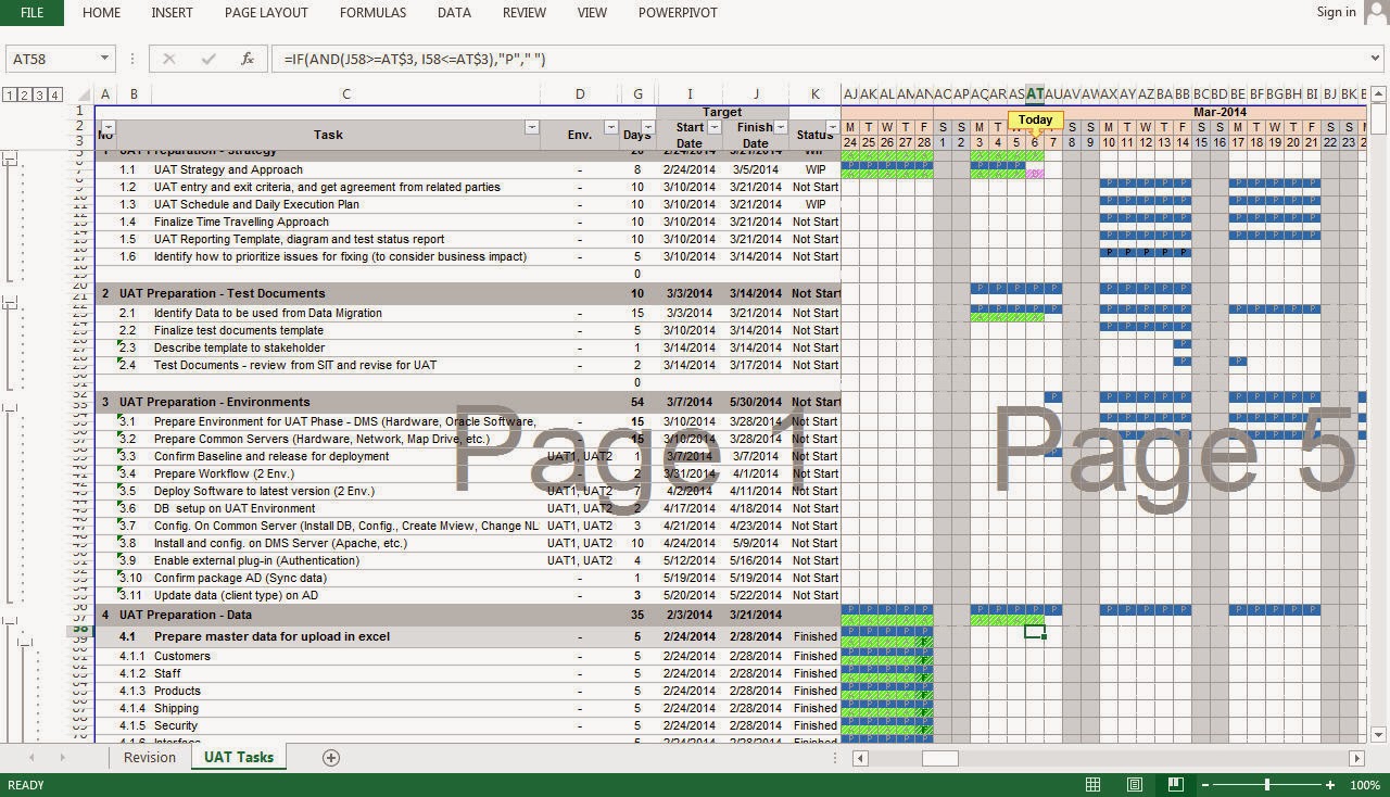 iFindBugs: Project Plan with MS Excel