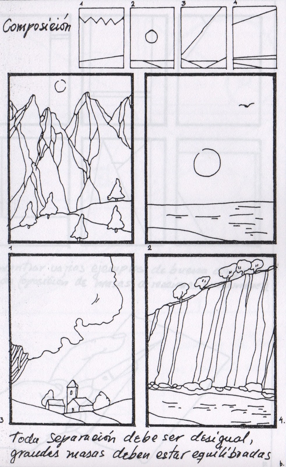 DIBUJO EN 10 LECCIONES: Lección 8 "LA COMPOSICIÓN"