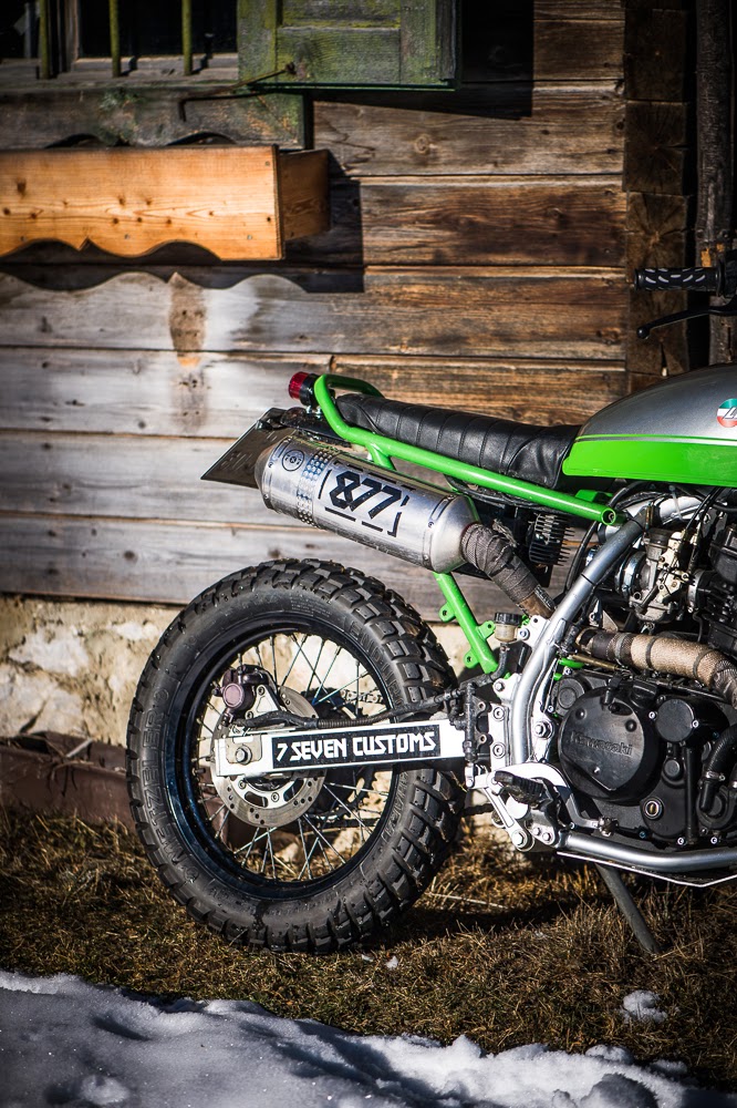 Kawasaki KLR 650 "Monster Tracker" by 7 Seven Customs - Lsr Bikes