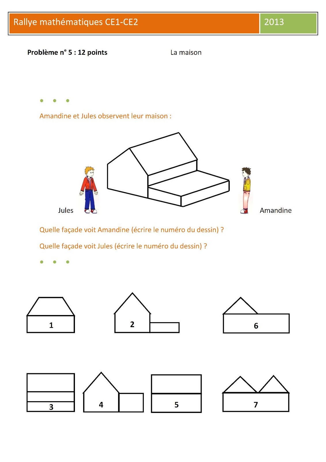 Défi mathématiques de la circonscription de Bagnols sur Cèze: Epreuve n°1 CE1-CE2