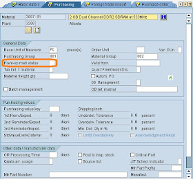 SAP MM: Material Status in SAP
