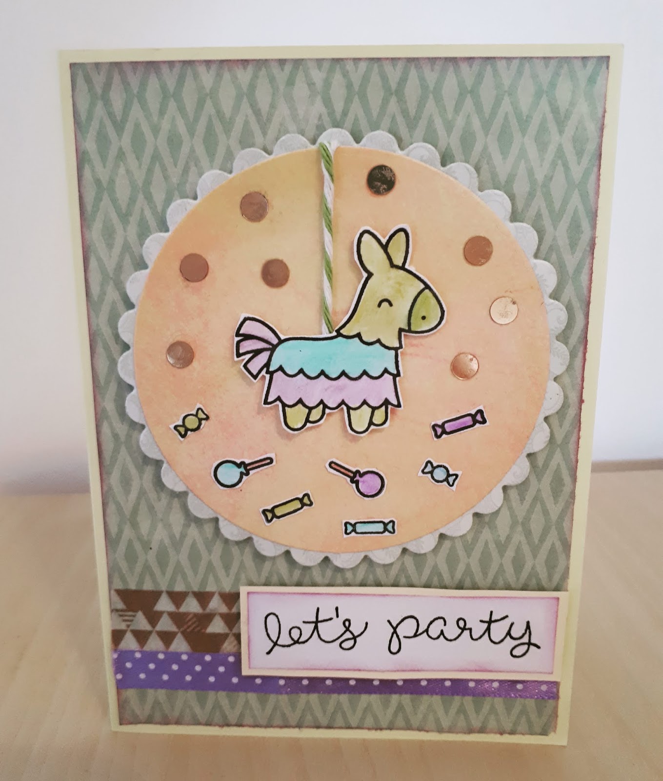 Let's Party Pinata card