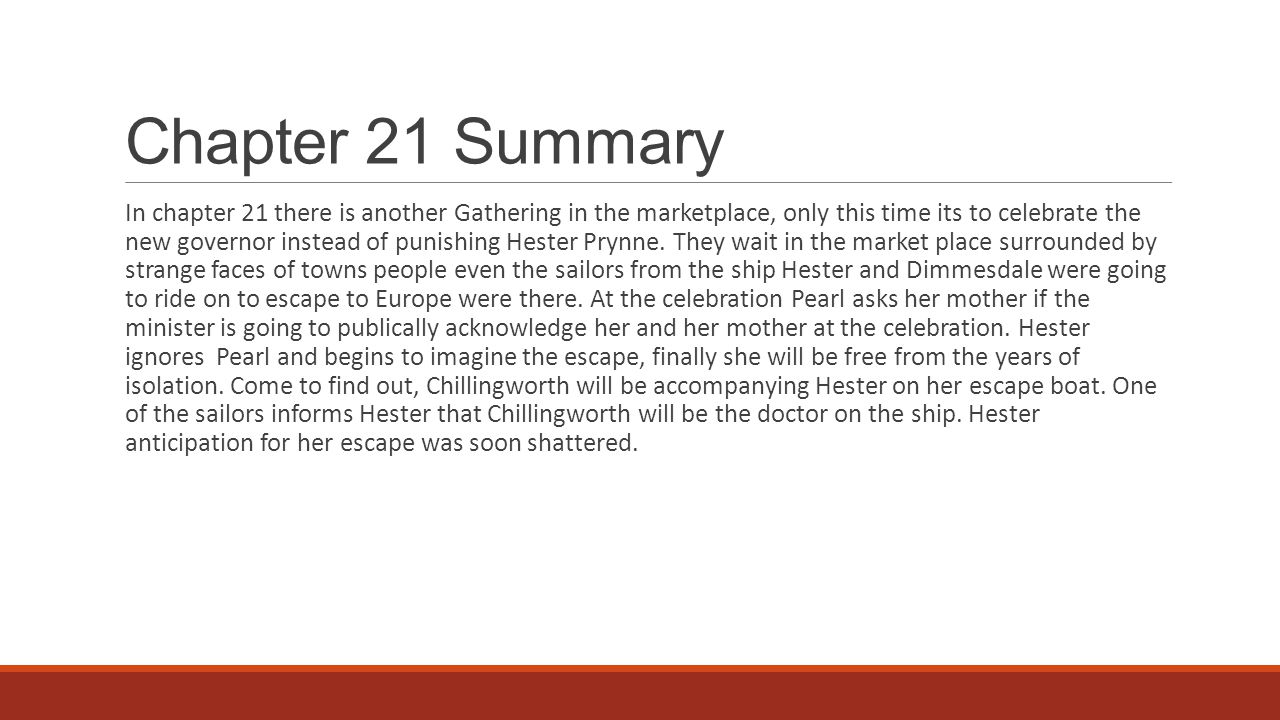 Scarlet Letter Chapter Summary ~ Thankyou Letter