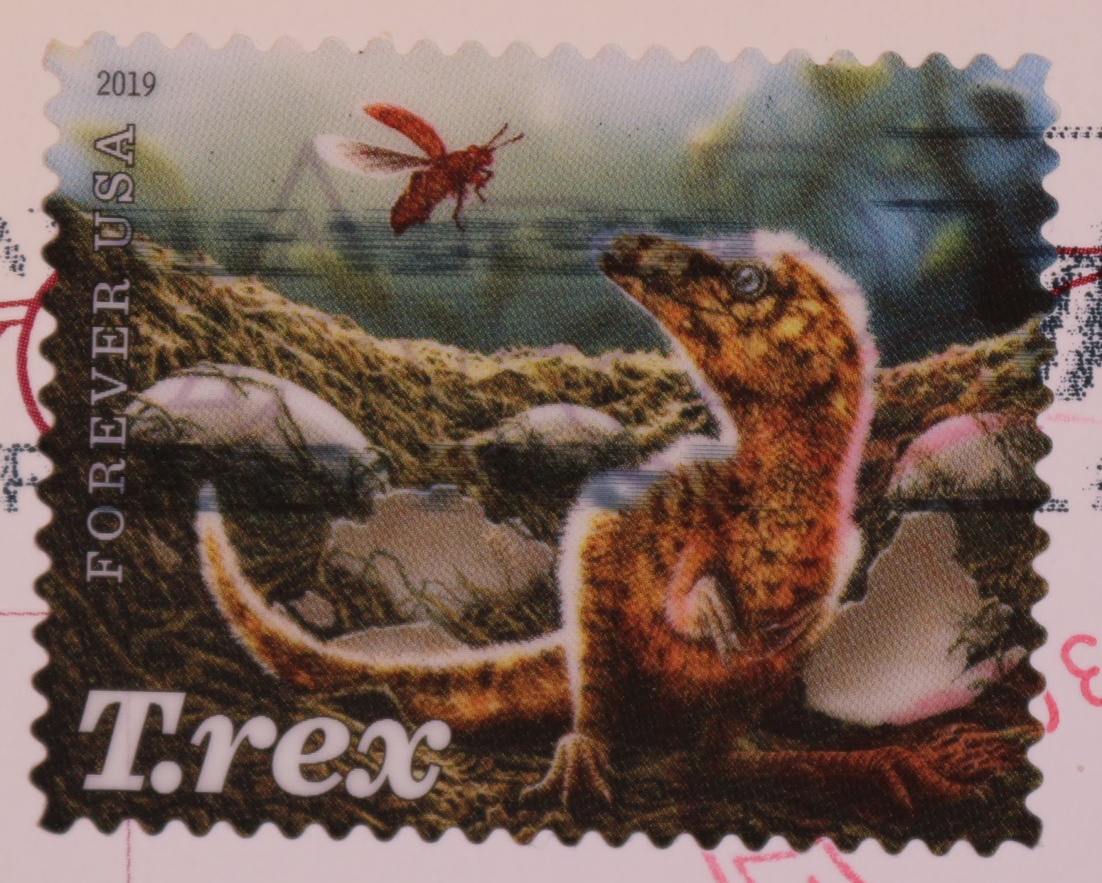 Mail Adventures: Sunday Stamps | Pneumatoraptor & T. Rex