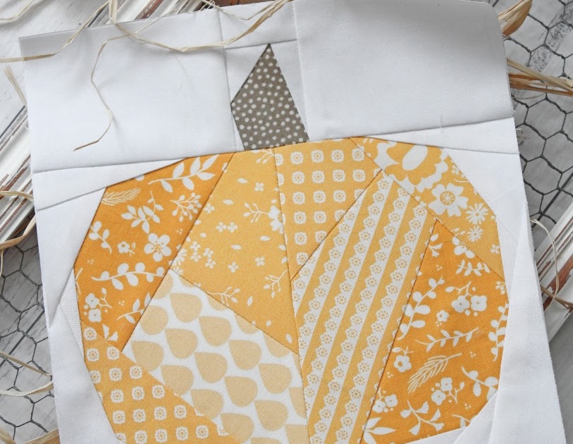 {Free Block Pattern} Pumpkin Block - 3 Sizes (6', 8" & 10 ...