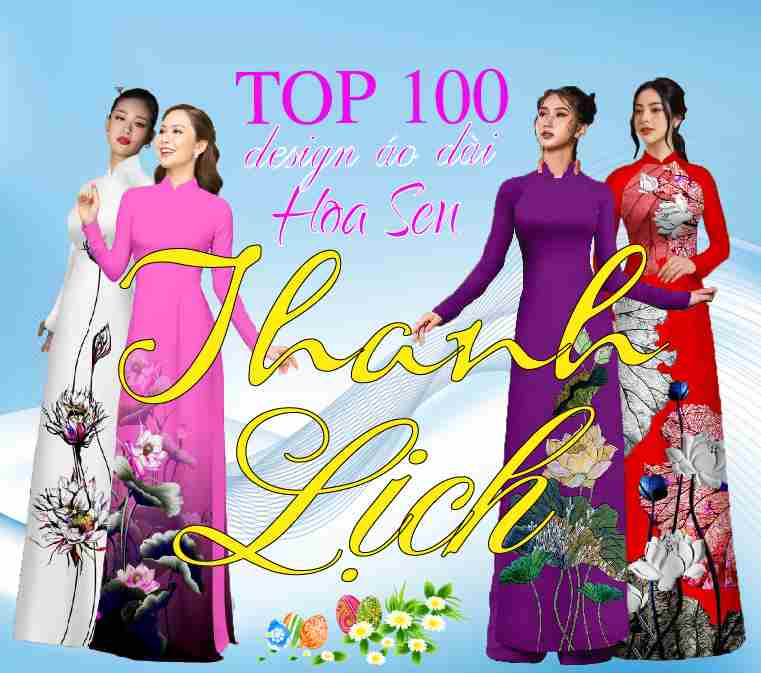 TOP 100 mẫu áo dài Hoa Sen đẹp giúp bạn luôn Thanh Lịch mỗi ngày