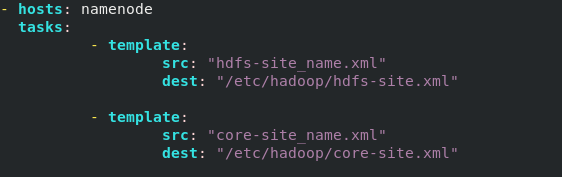 How to configure Hadoop cluster using Ansible playbook